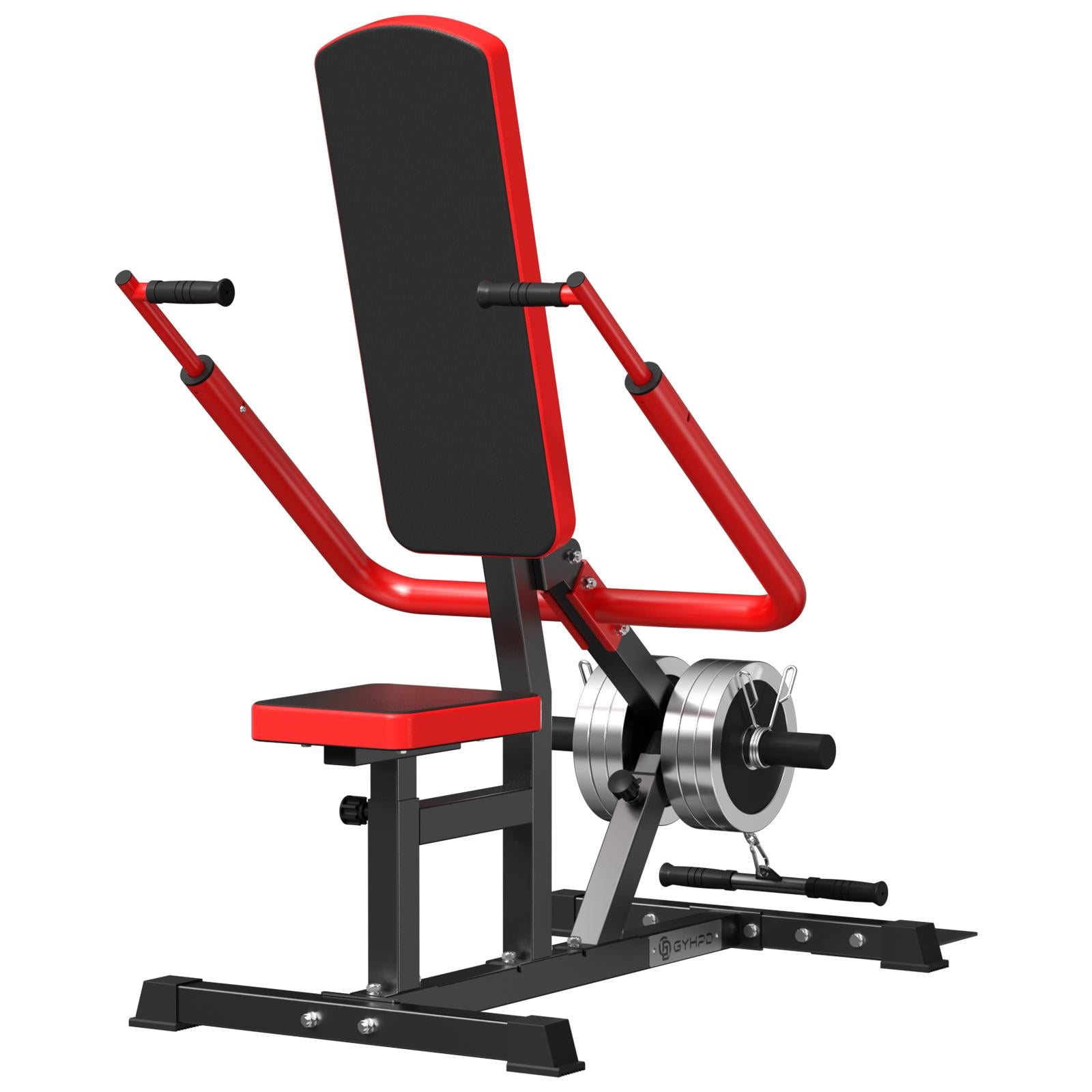 VIVISPECIAL Seated Dip Machine Plate Loaded- Tricep Dip Press Machine with Cable Bar for Biceps ...