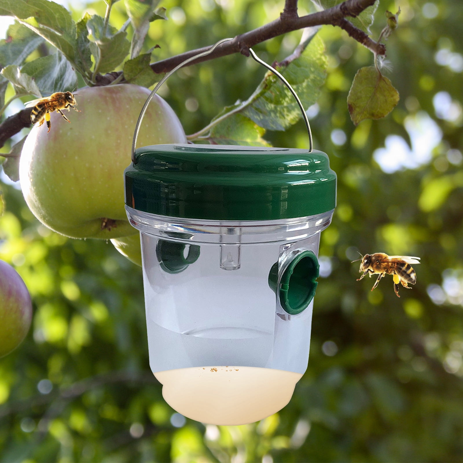 VIVISPECIAL Solar Wasp Traps, UV LED Light Solar Powered Wasp Killer ...