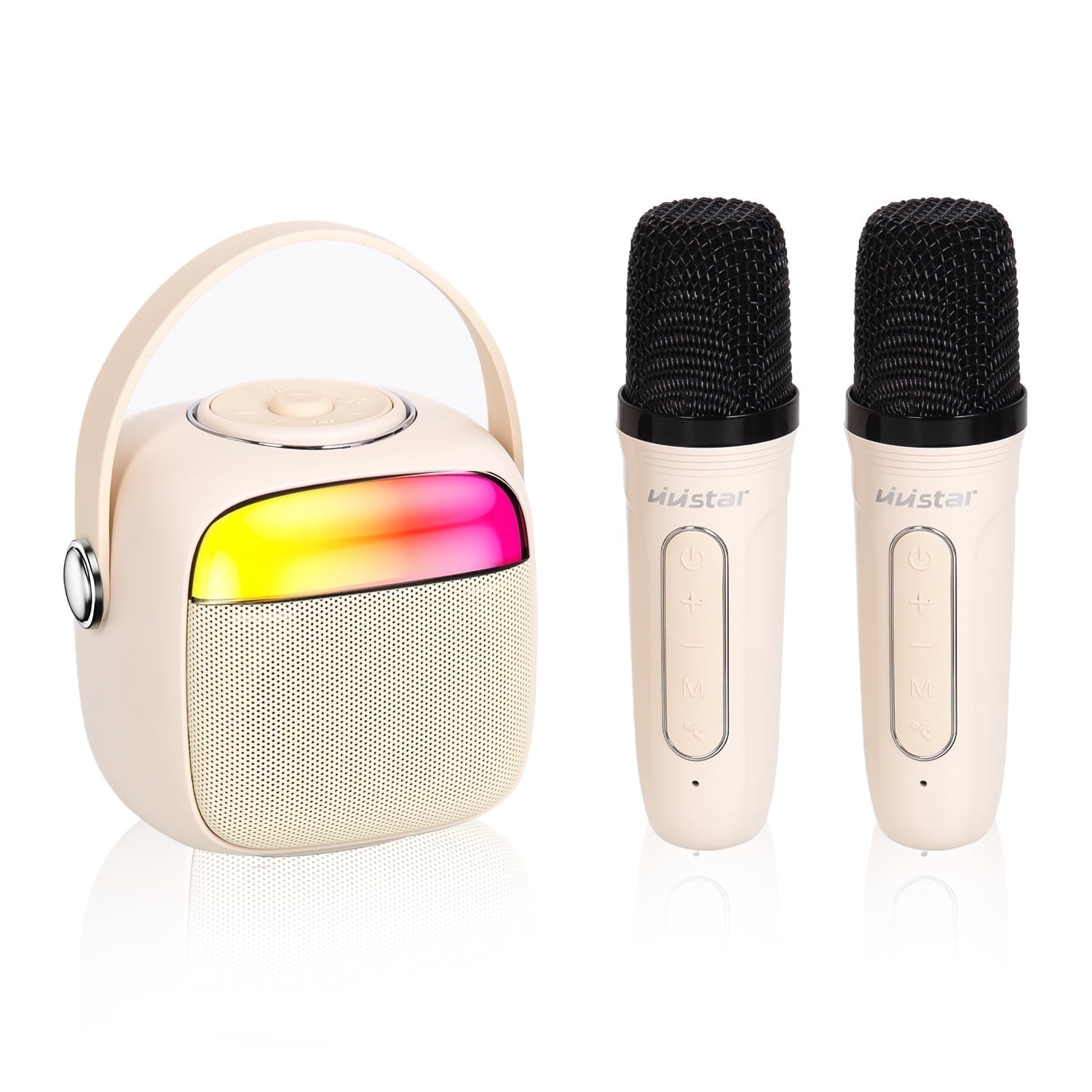 VIVISTAR Karaoke Machine for Kids Portable Bluetooth Speaker with 2 ...