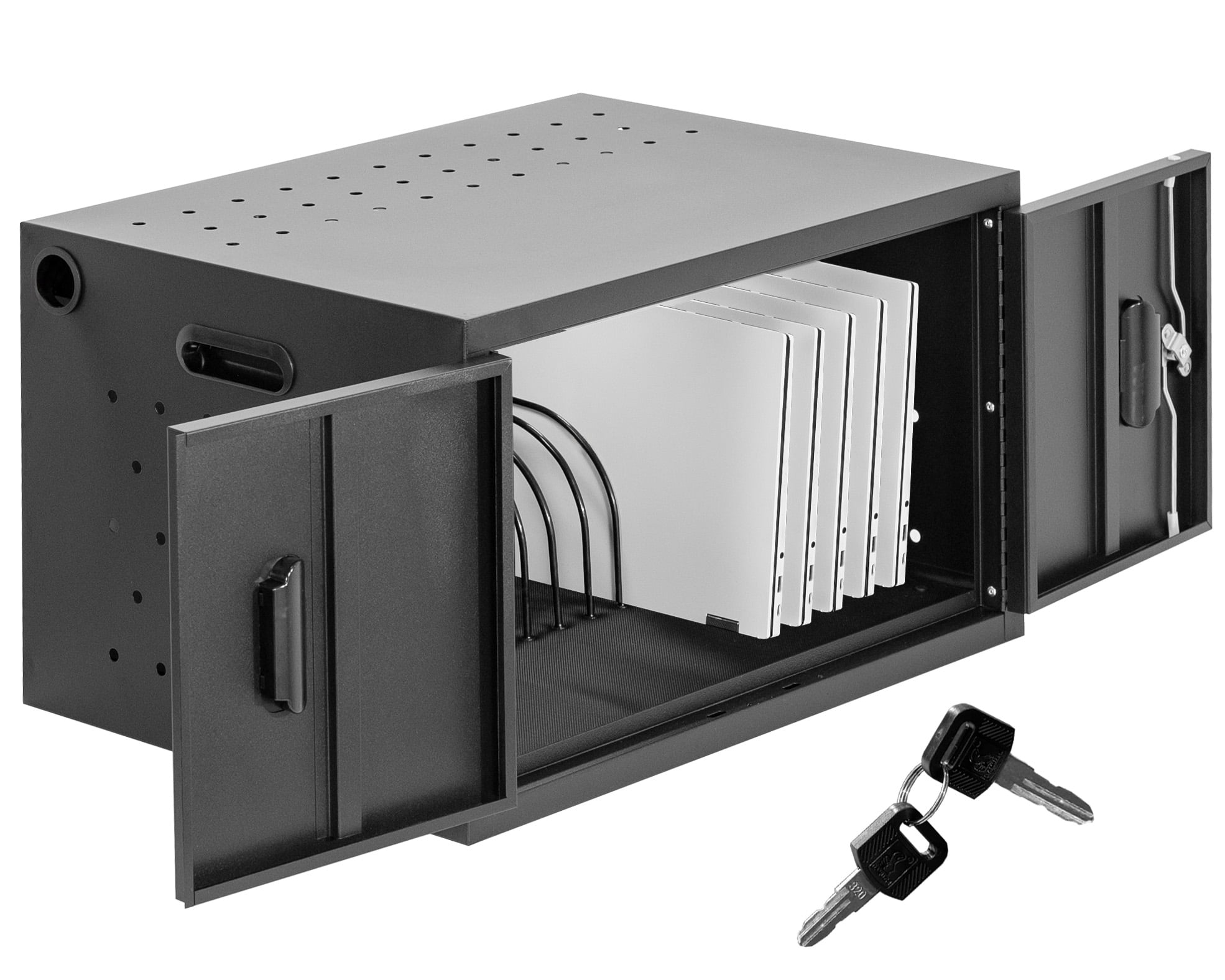 VIVO 16-Bay Locking Laptop Tablet Charging Station, Fits up to 14 inch ...