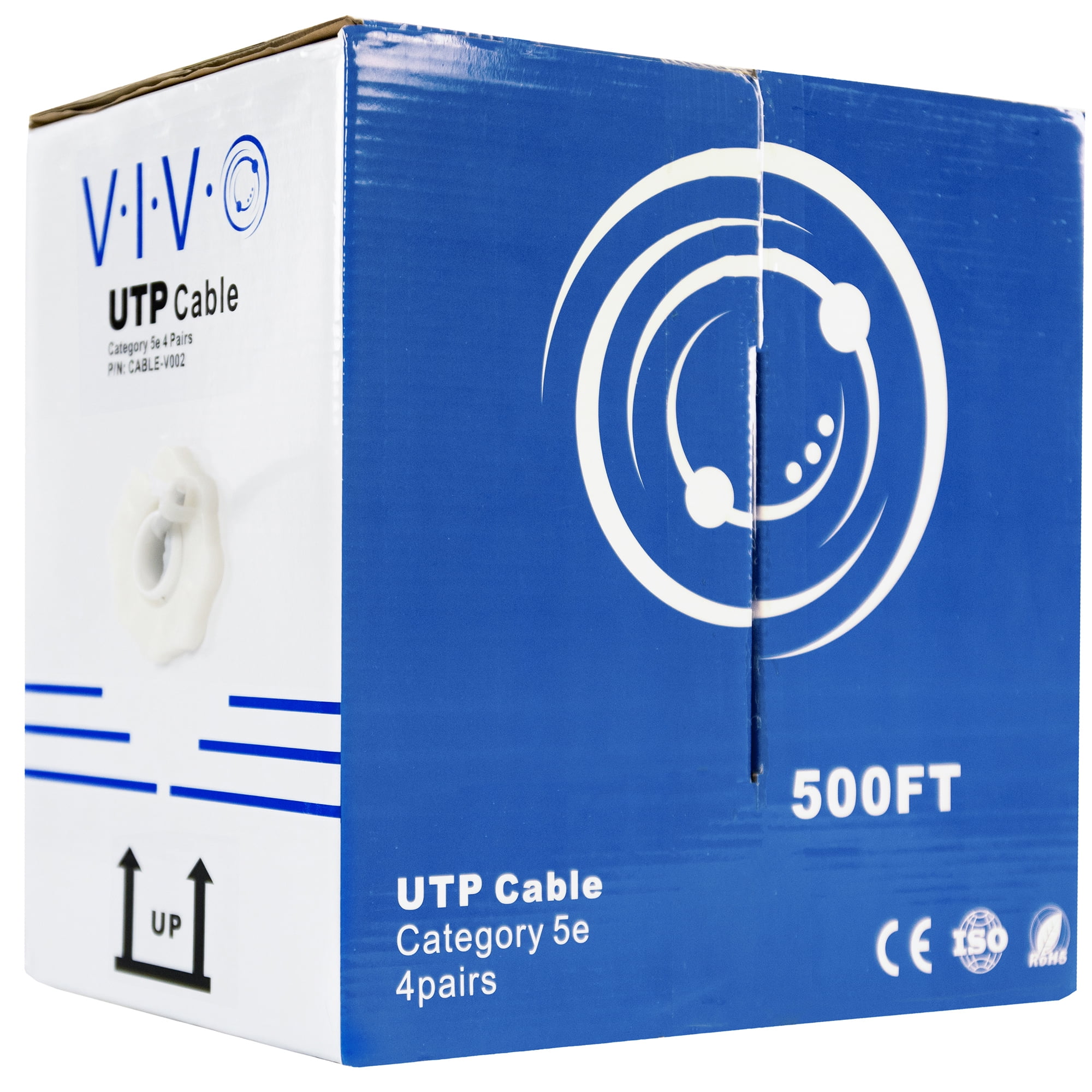 VIVO 500ft Bulk Cat5e LAN Ethernet Cable / Wire UTP Pull Box 500 ft Cat ...