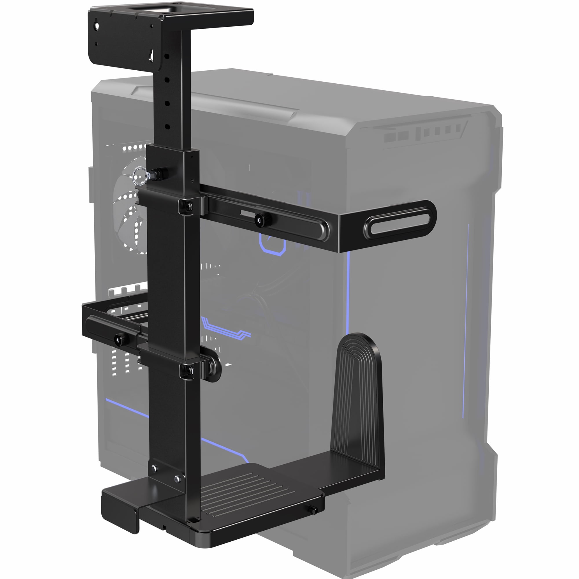 VIVO Adjustable Under Desk Large PC and Wall Mount, Computer Case CPU ...