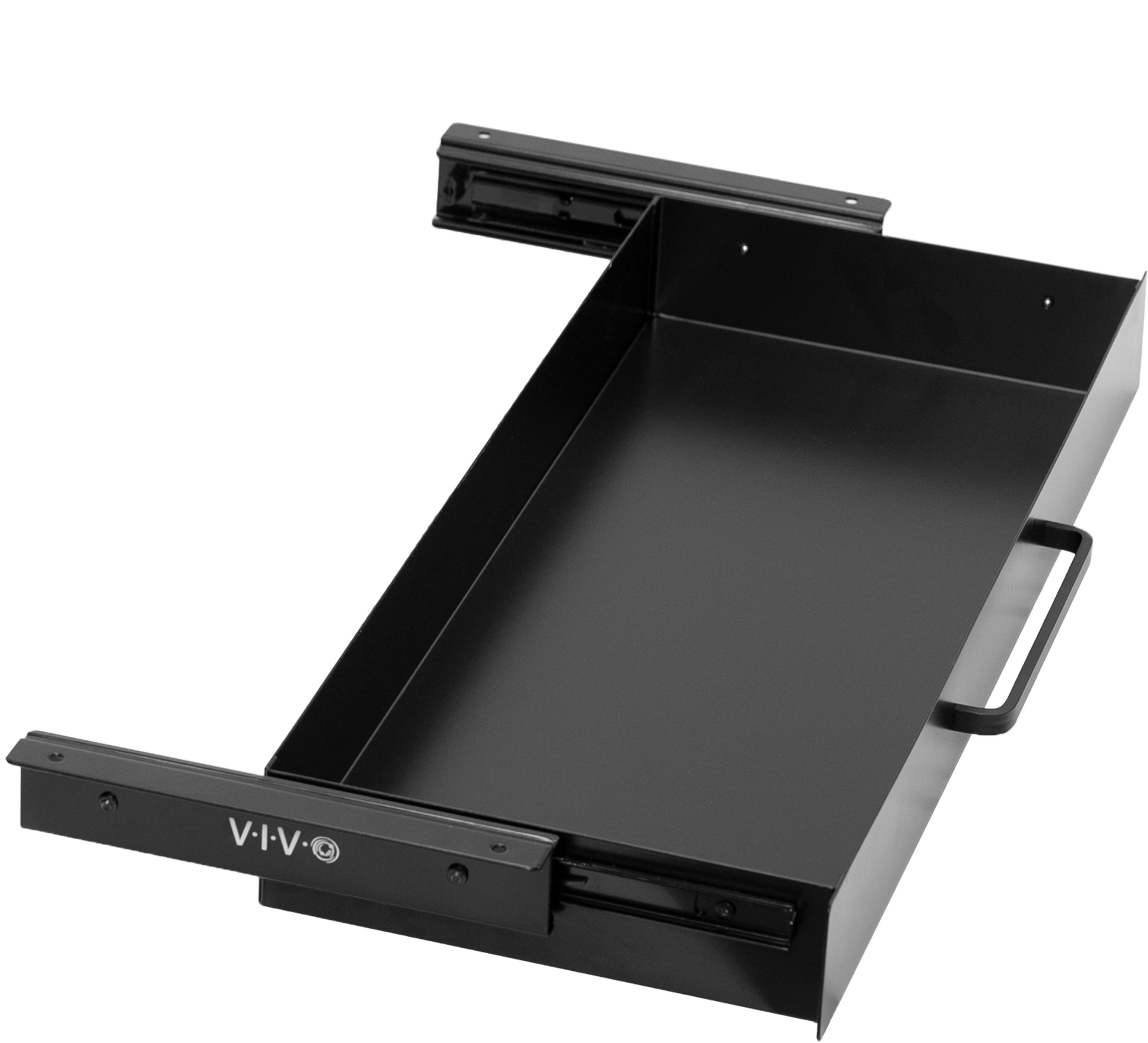 VIVO Black 22" Space Saver Sliding Under Desk Storage Drawer with Pull ...