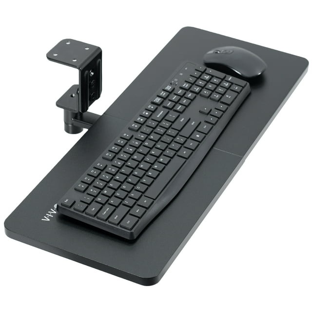 VIVO Black 25 x 10 inch Screw-In Rotating Computer Keyboard and Mouse ...