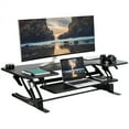 "VIVO Dual-Tabletop 48"" Adjustable Height Standing Desk Monitor Riser ...