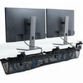 VIVO Black 55" Clamp-on Under Desk Cable Net, Mesh Cable Management ...