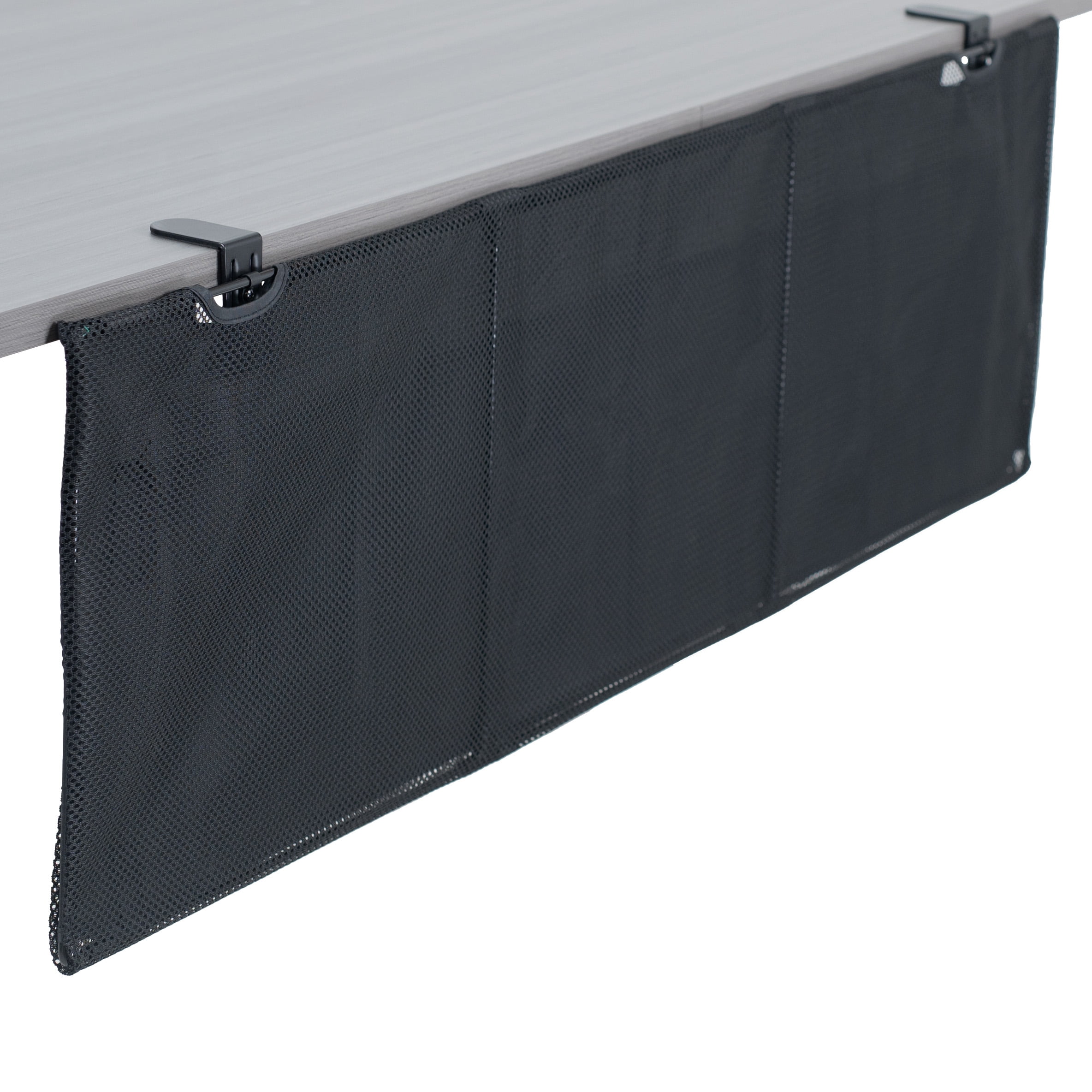 VIVO Black Clamp-on 48" Privacy & Cable Management Sleeve Panel Kit for ...