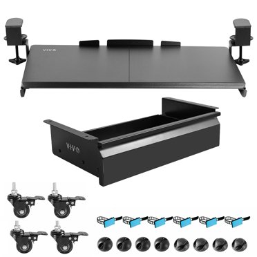 VIVO Pneumatic Keyboard & Mouse Platform Wall Mount, Keyboard Tray Arm ...