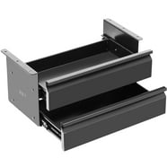 VIVO Black Under Desk Lockable Pull Out Storage Drawers, Workspace ...