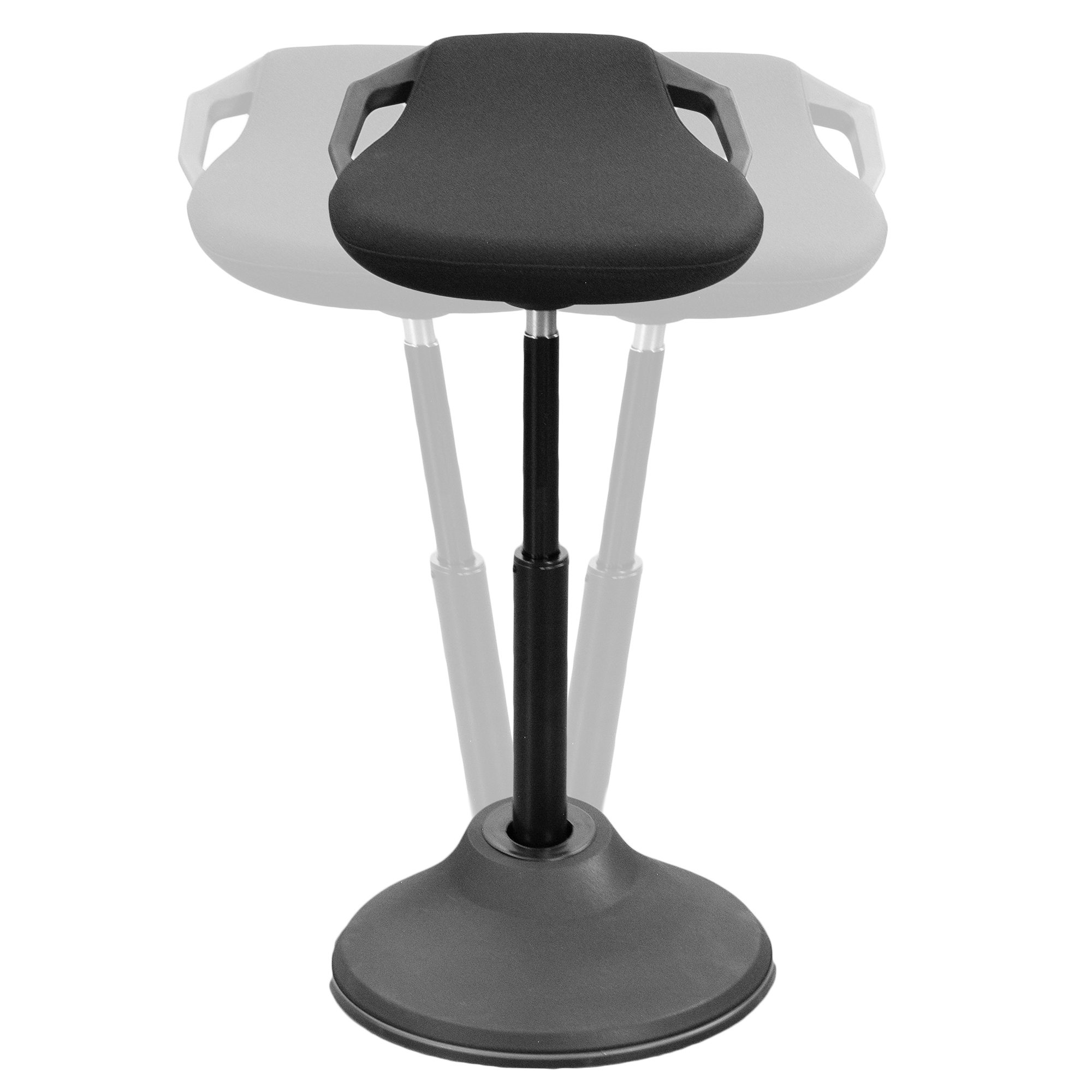 VIVO Adjustable Swivel Chair with Wheels, Ergonomic Cross Legged Office Stool, Height Adjustable ...
