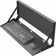 VIVO Black Flip Down 24 inch Keyboard Tray Wall Mount with Mouse Pad ...