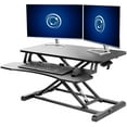 "VIVO Dual Computer Converter Ergonomic Black 32"" Adjustable Standing ...