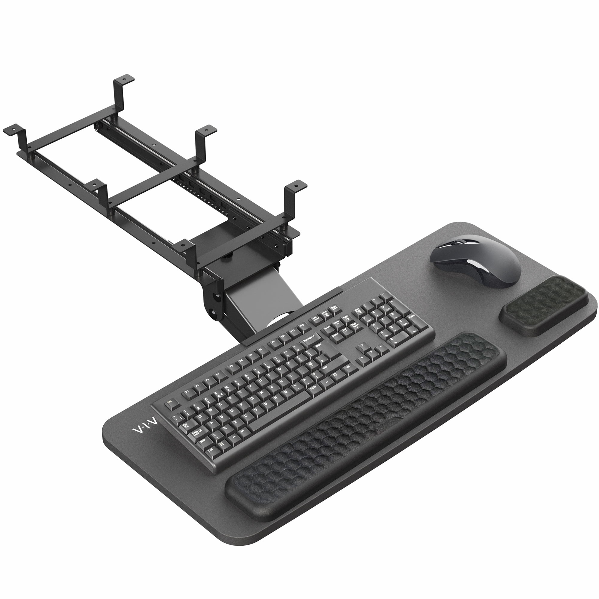 VIVO Black Premium Under Desk 27" Computer Keyboard and Mouse Tray ...