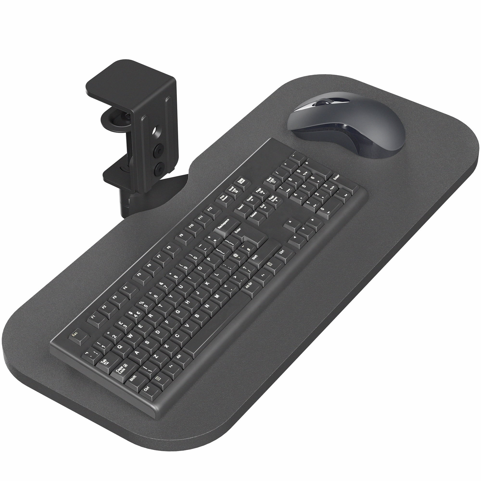 VIVO Black Single Clamp Rotating Keyboard Tray - Walmart.com