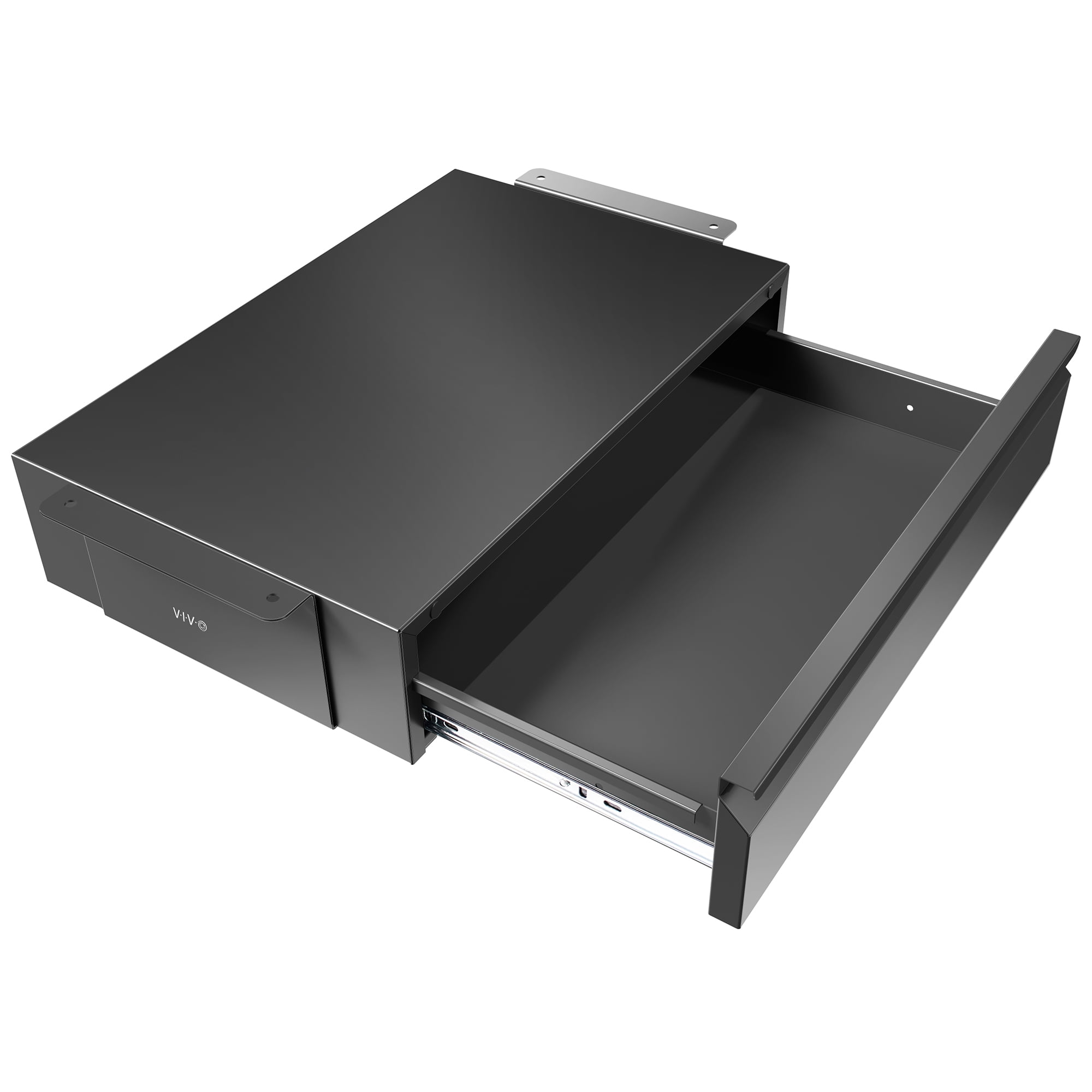 VIVO Black Pull Out Under Desk Storage Drawer, Slide Attachment Desktop ...