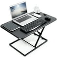 VIVO Black Ultra Slim 32" Desktop Converter, Sit Stand Riser - Walmart.com