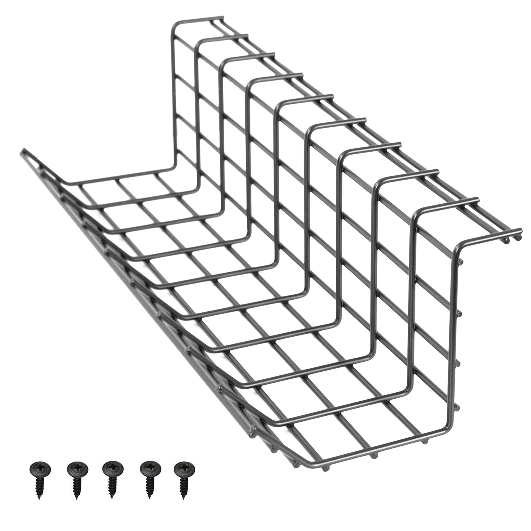 VIVO Black Under Desk Cable Management Tray Organizer for Wire ...