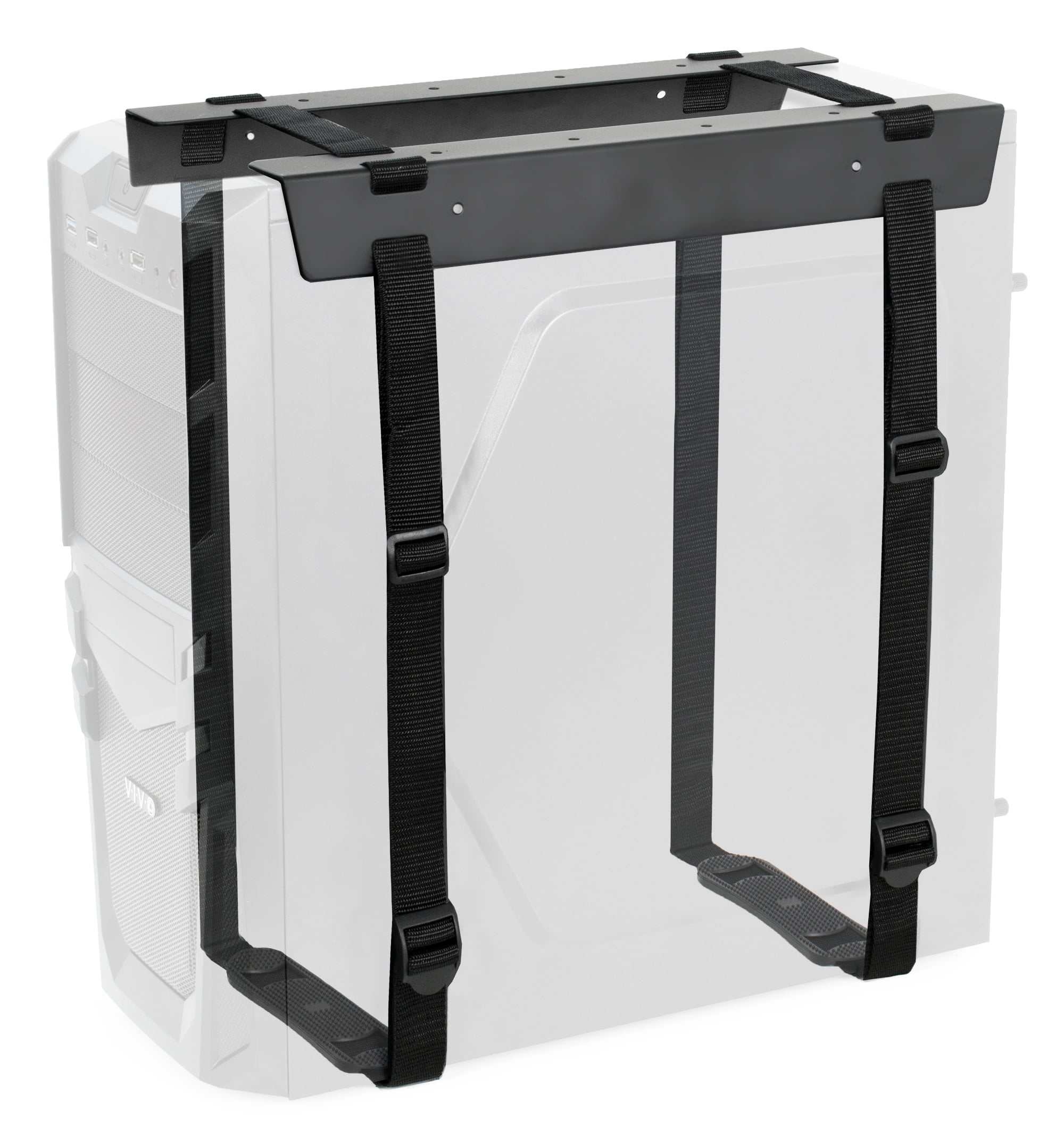 VIVO Black Under-Desk PC Adjustable Strap Mount | Computer Case Holder ...