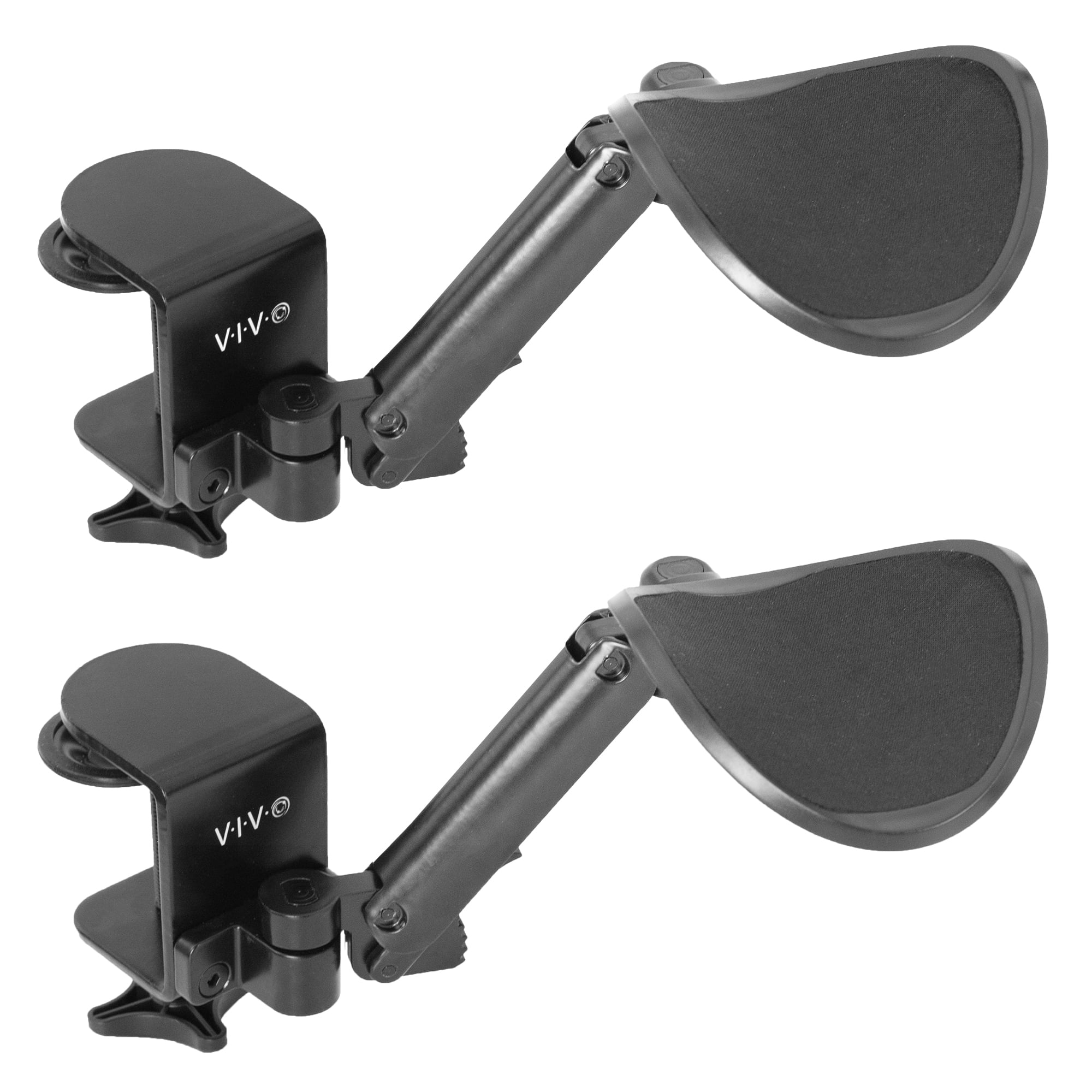 VIVO Black Universal Clamp-on Adjustable Ergonomic Arm & Wrist Rest Pad ...