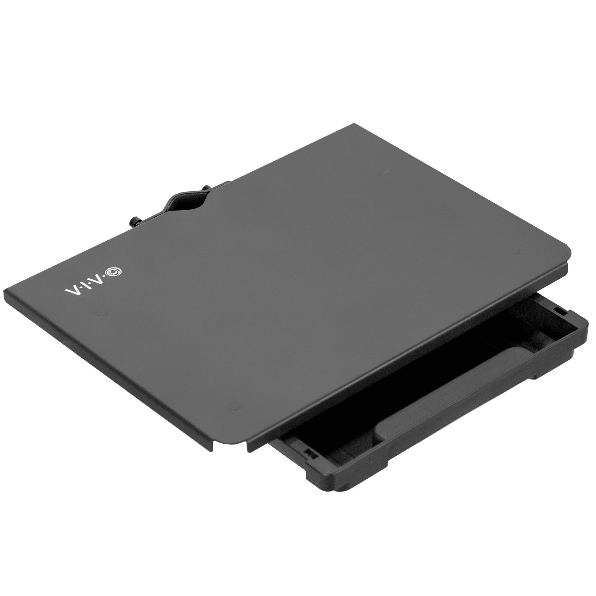VIVO Clamp-on 14" x 10" Utility Shelf Pole Mount with Storage Drawer ...