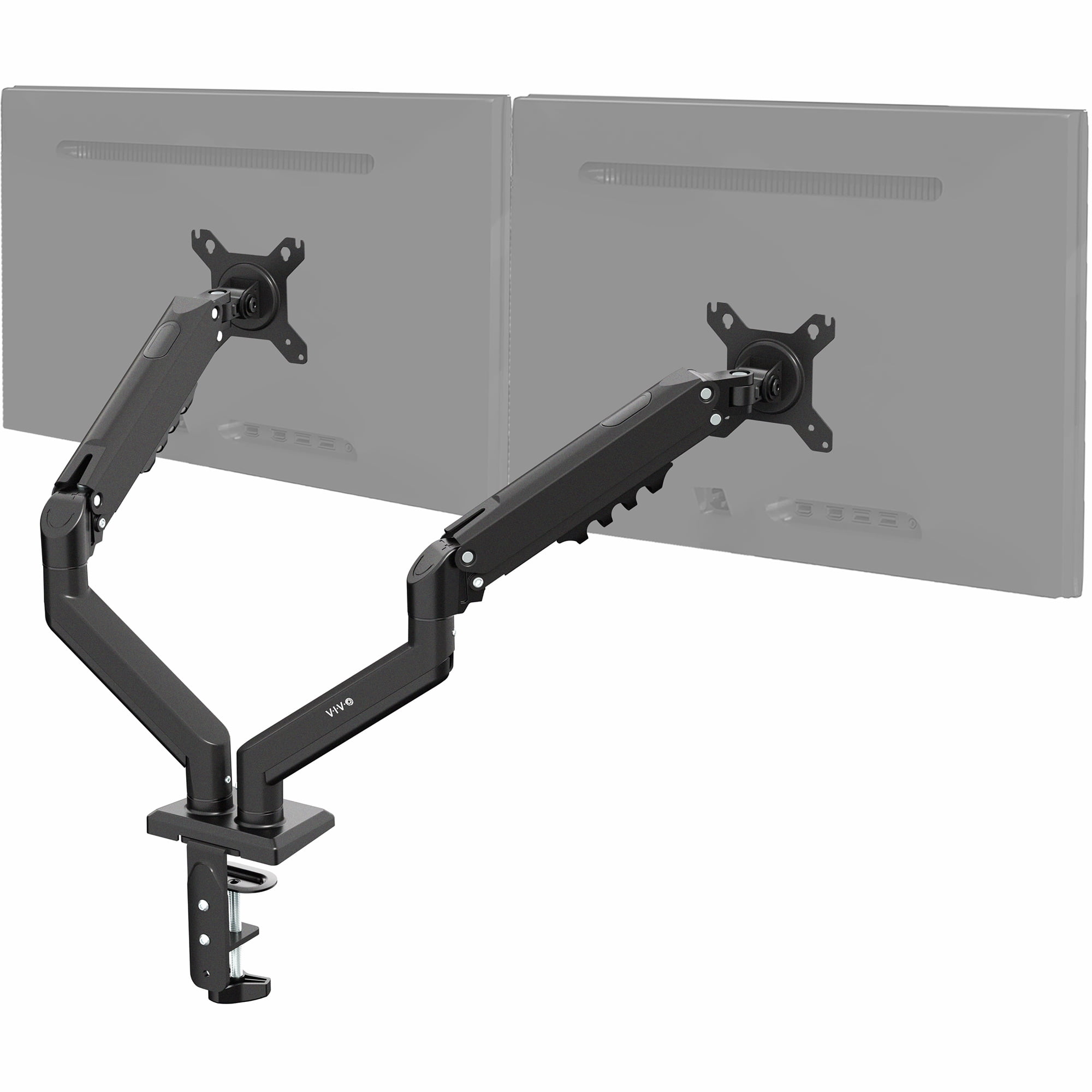 VIVO Black Dual 13" to 30" Computer Monitor Counterbalance Desk Mount ...