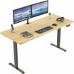 "VIVO Modern Wood Office Computer Workstation, 75"" x 63"" Electric ...
