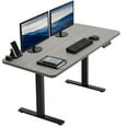 VIVO Electric 43” x 24” Stand Up Desk | Dark Gray Table Top, Black ...