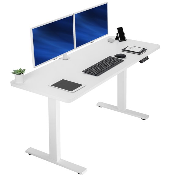 Vivo, Electric Standing Desk, 60" x 24", White Table Top - Walmart.com