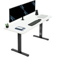 VIVO Electric 60” x 24” Stand Up Desk Workstation | White Table Top ...