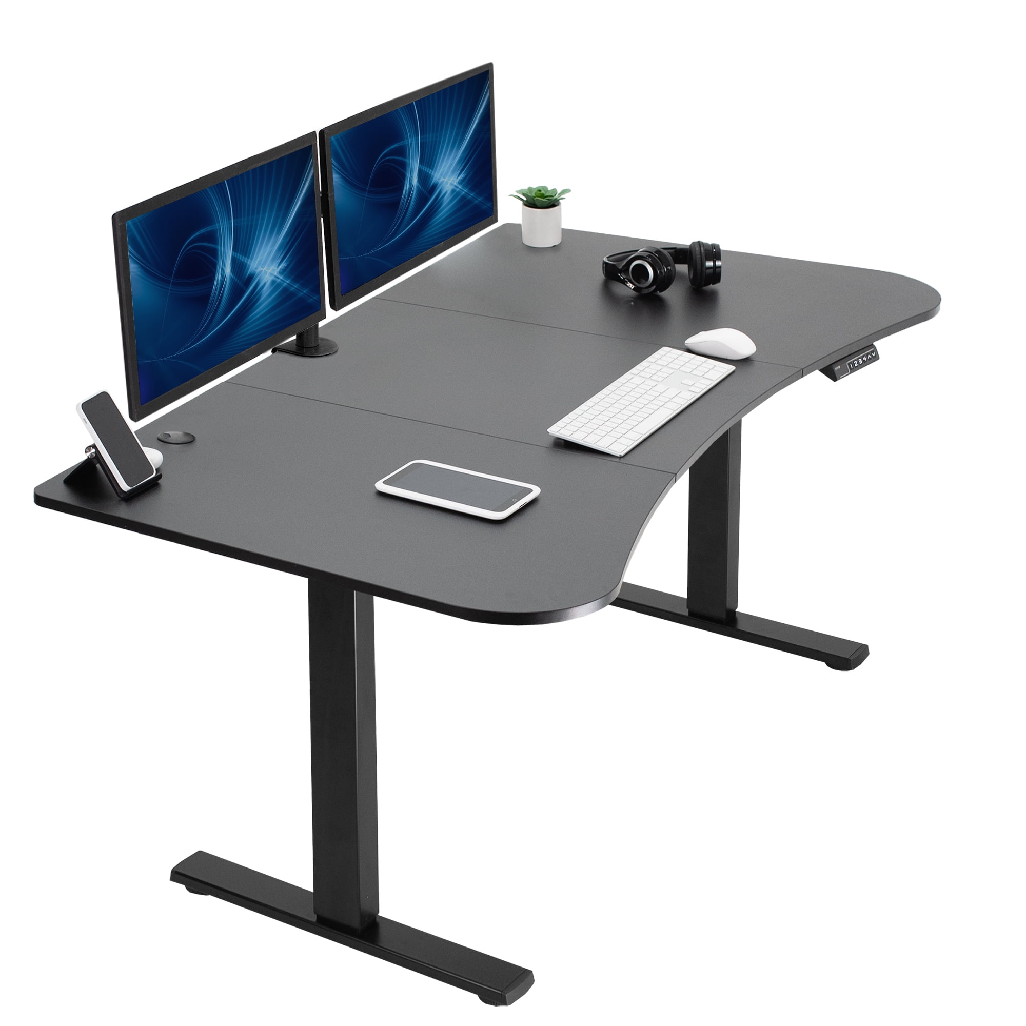 VIVO Electric Adjustable Height Office Sit Stand Up Desk, 63” x 32” 3 ...