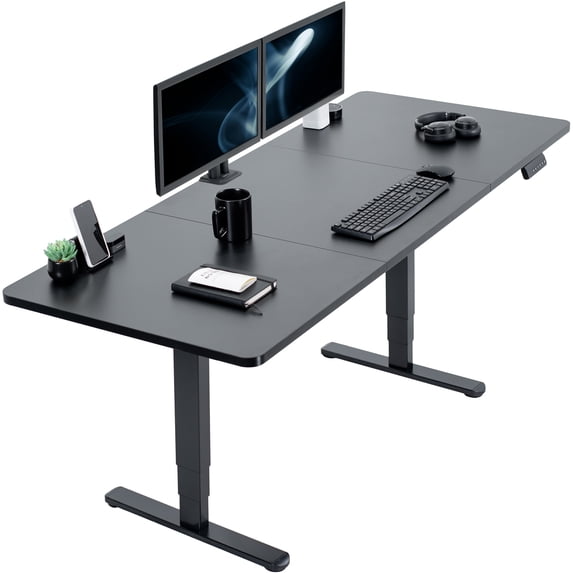 VIVO Electric 71”x30” Adjustable Stand Up Desk, Dual Motor, Black ...