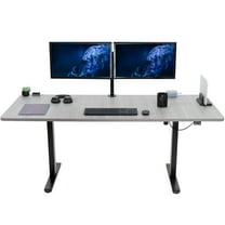 VIVO Electric Stand Up Desk, 71” x 30” Adjustable Tabletop with Dual ...