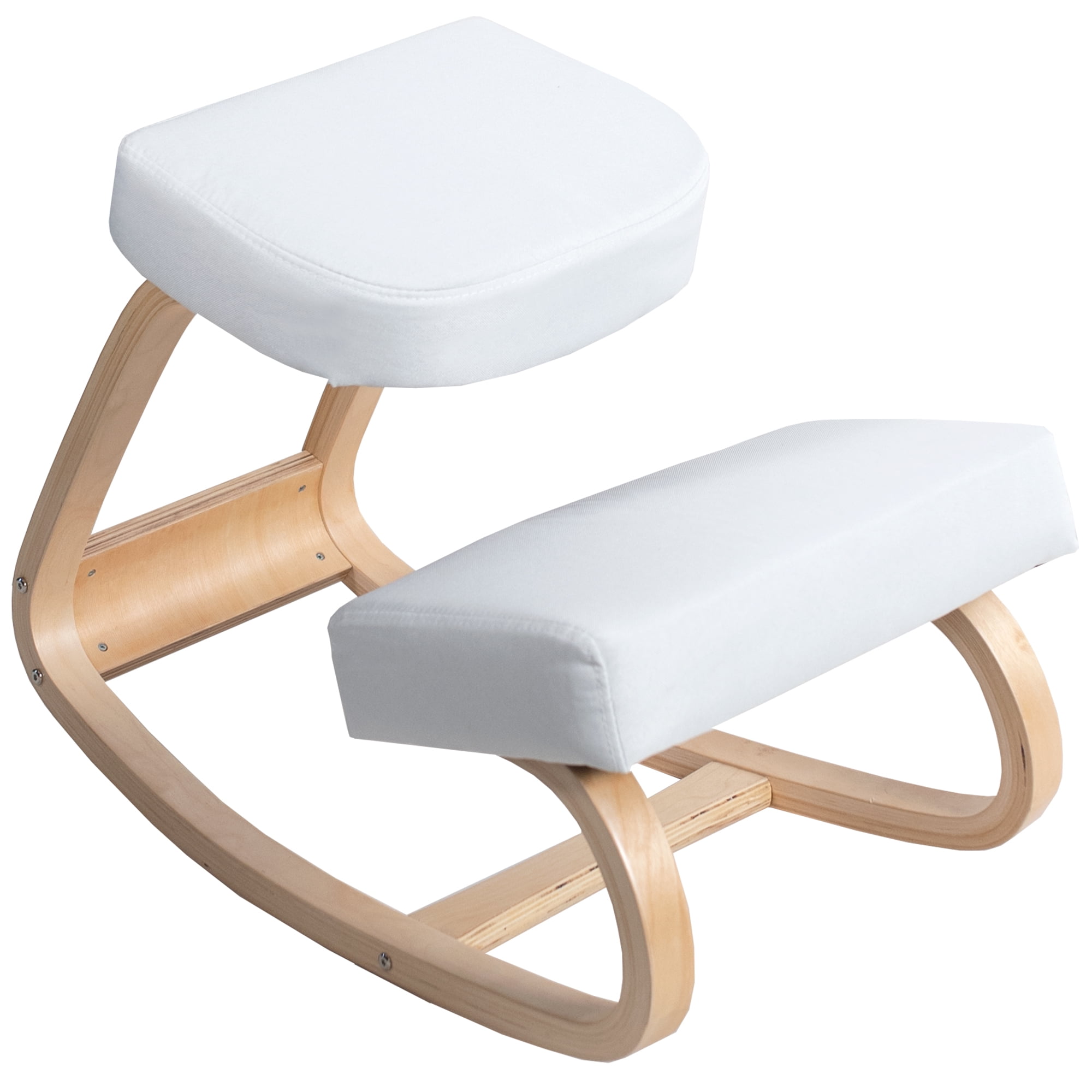 VIVO Ergonomic Wooden Rocking Kneeling Chair, Rocker Stool for Home ...
