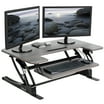 Rocelco 46" Large Height Adjustable Standing Desk Converter, Quick Sit ...