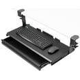 VIVO Height Adjustable Clamp-on Computer Keyboard Tray with Storage ...