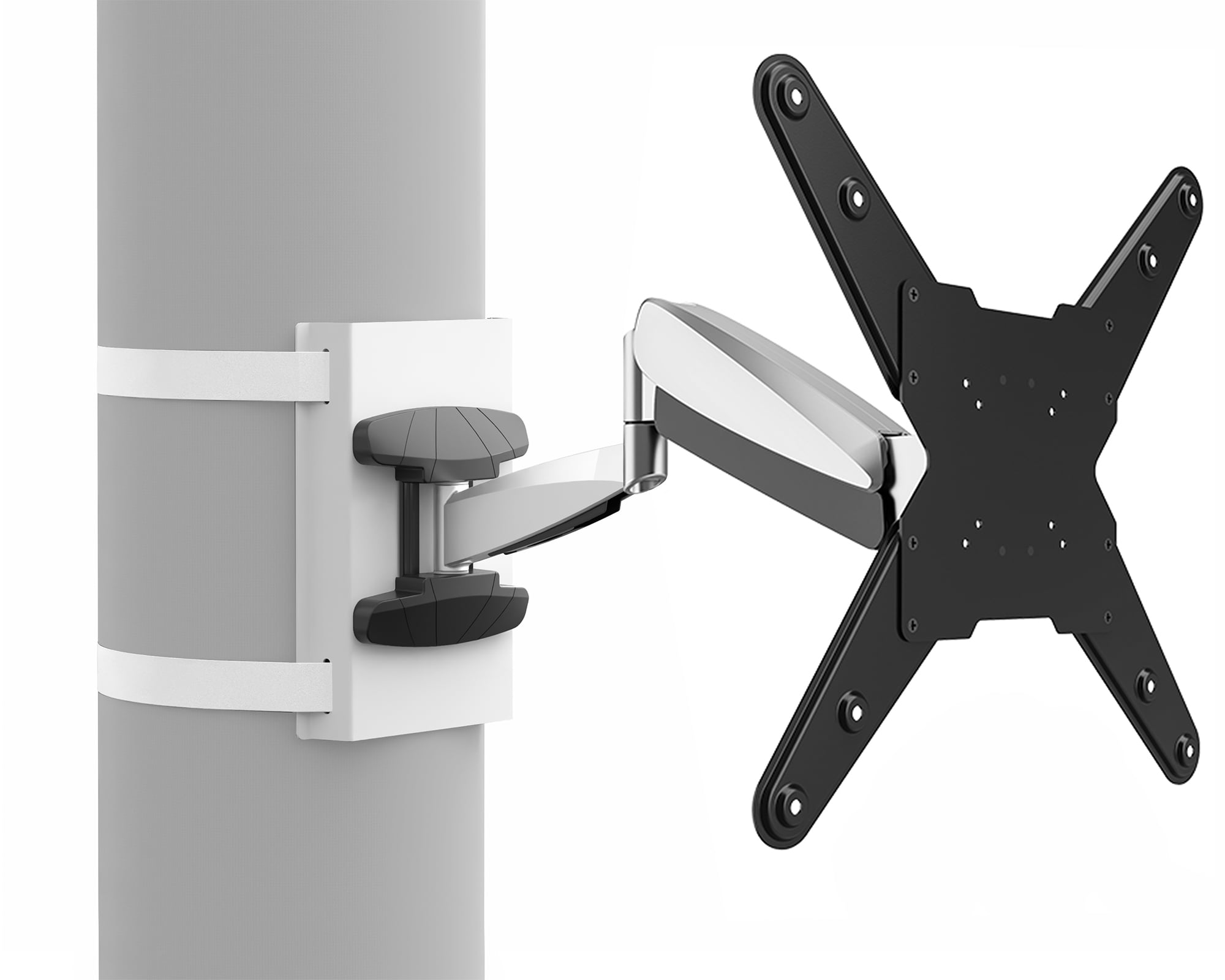 VIVO Height Adjustable Exposed Column Pneumatic Mount for 40" to 70" TV ...