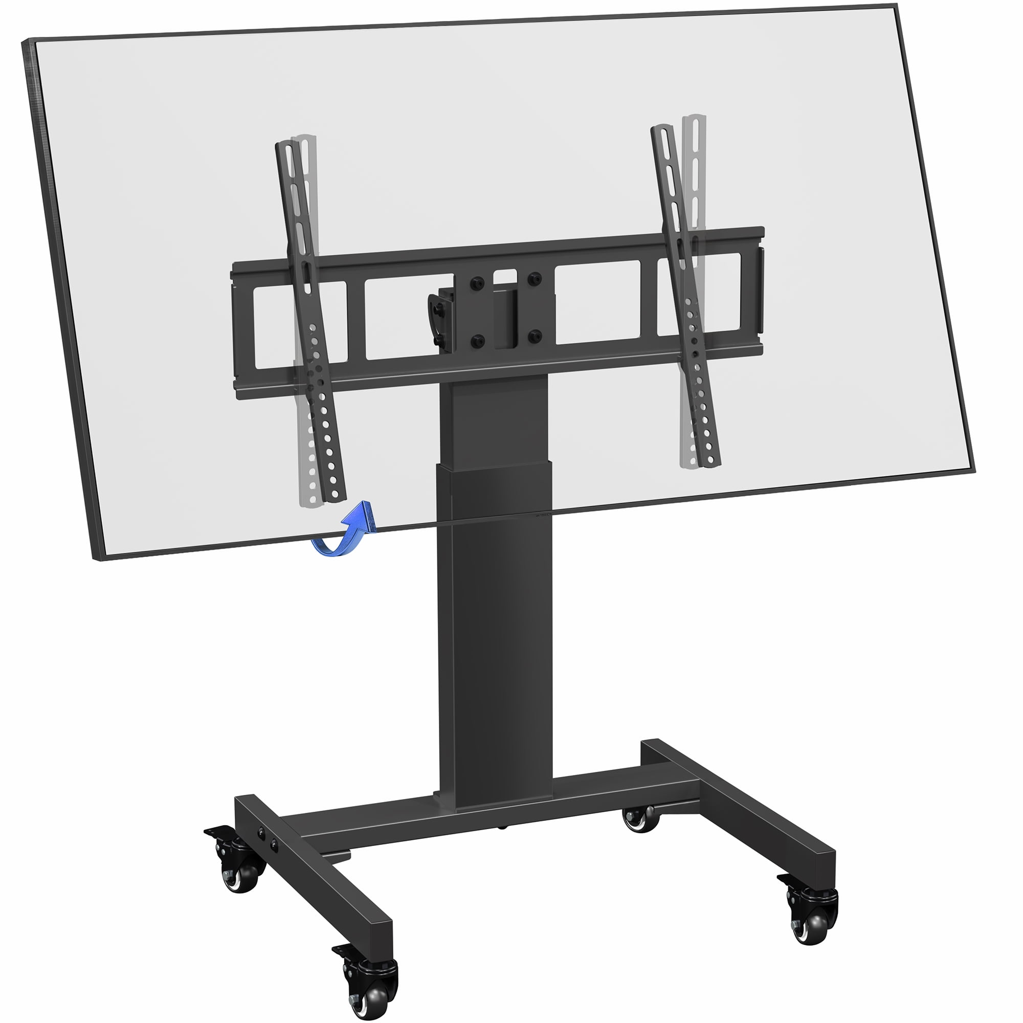 VIVO Low Height TV Cart for 32 to 75 inch Screens, Adjustable & Mobile ...