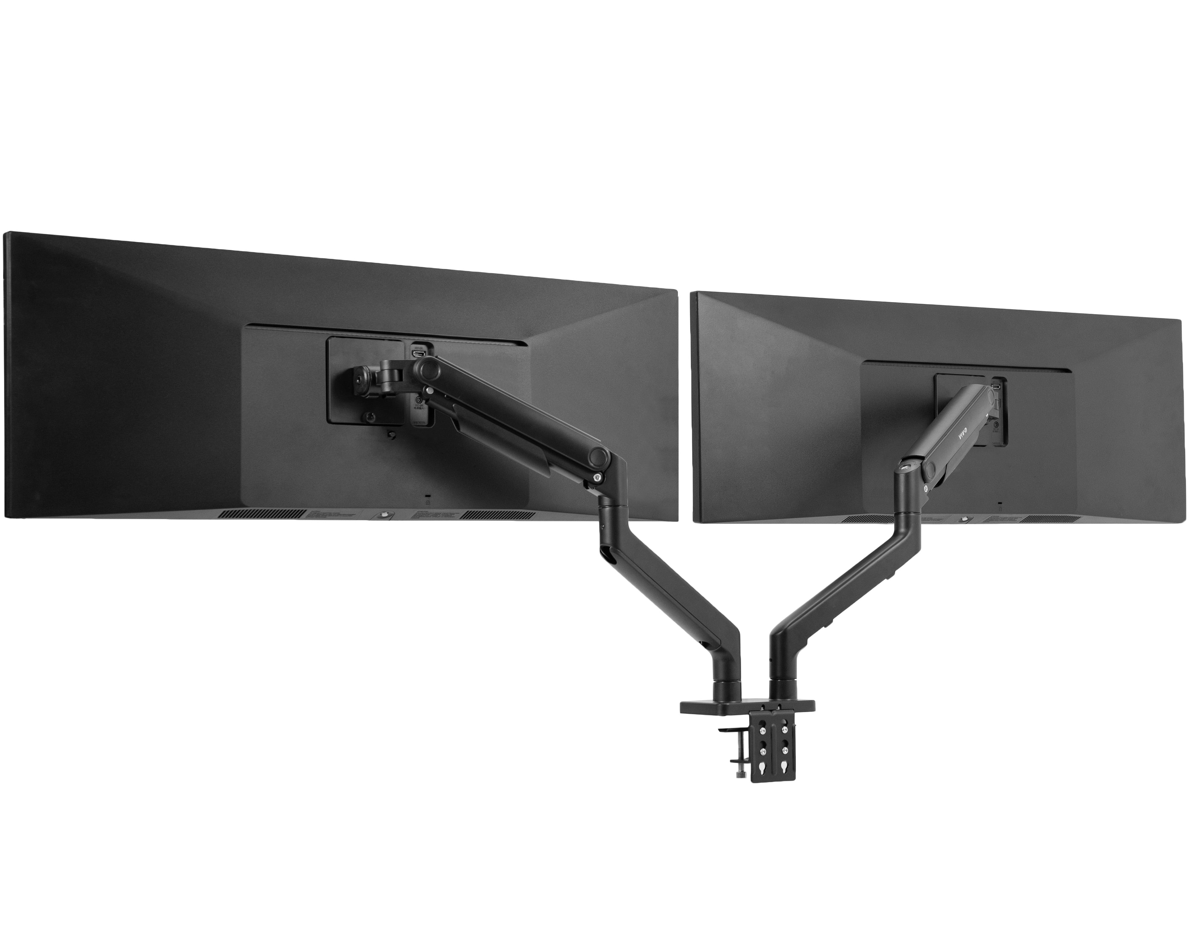 VIVO Mechanical Spring Dual Ultra Wide Monitor Mount, Fits up to 45 ...