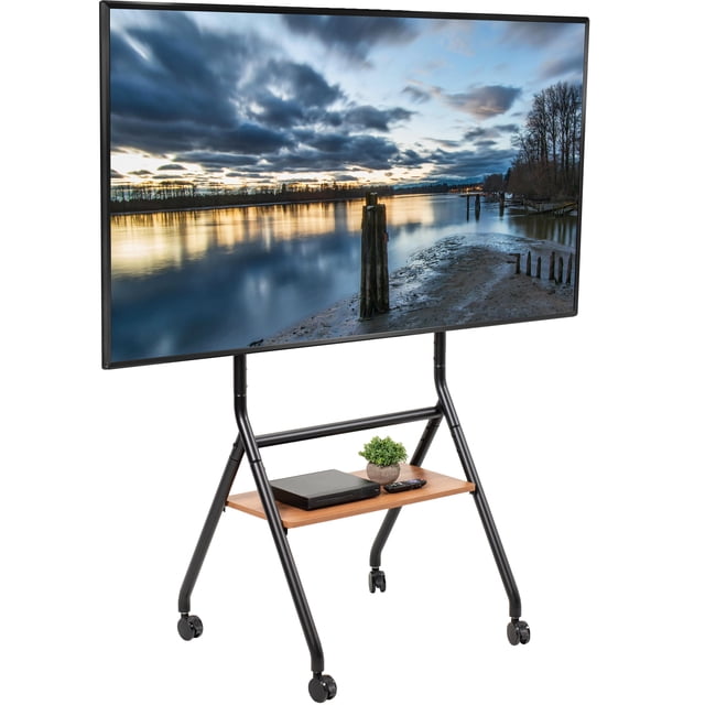 VIVO Mobile Heavy-Duty Height Adjustable Studio TV Cart, Fits 37" to 86 ...