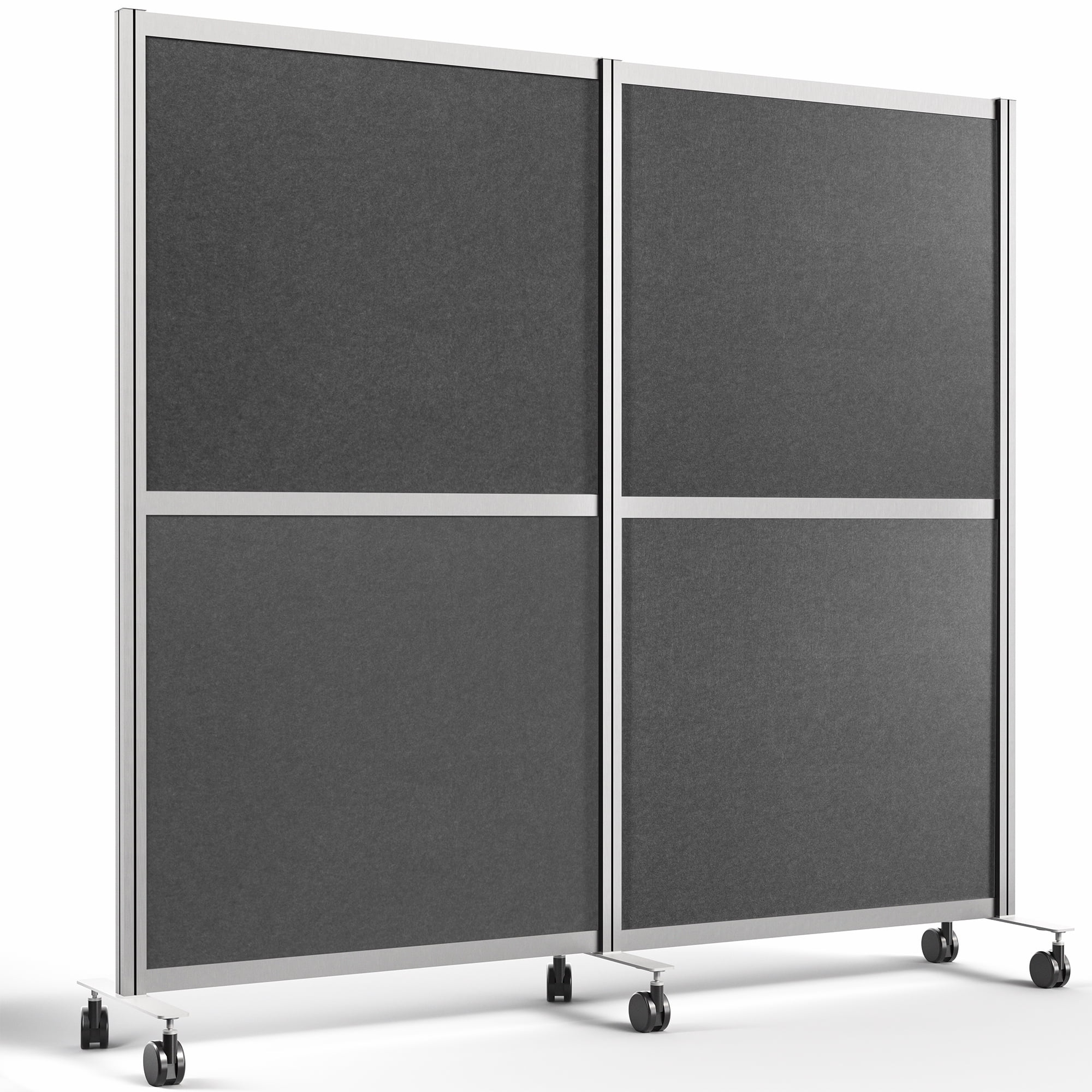VIVO Mobile Modular Wall System, 2 PET Panels, Office Cubicle Dividers ...