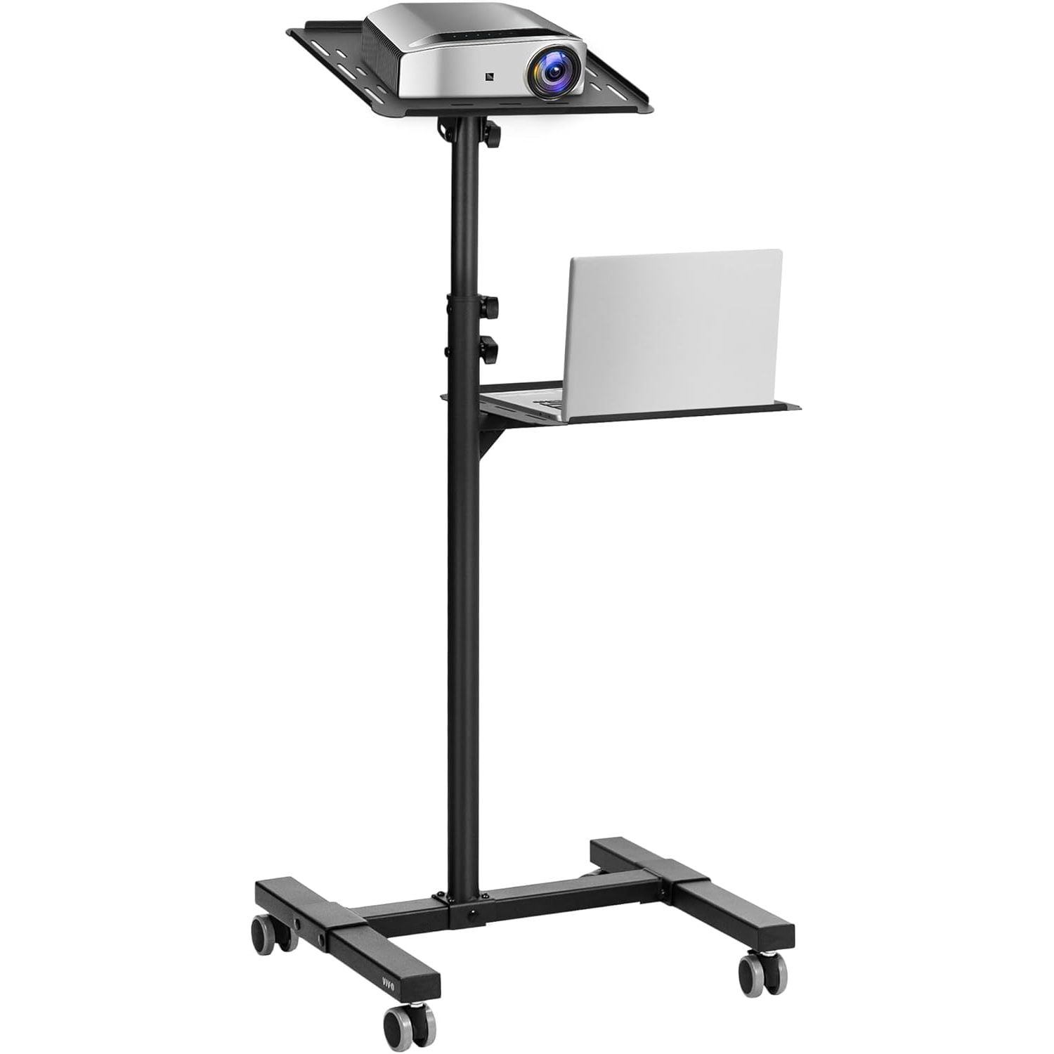 VIVO Mobile Rolling Projector Stand, Height Adjustable Projector and ...