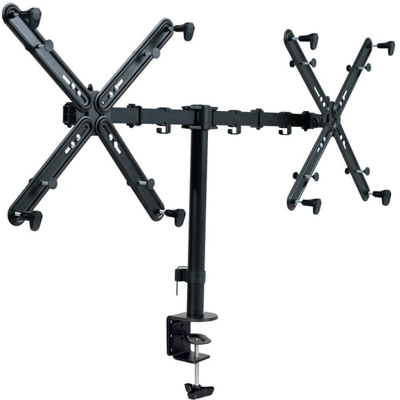 VIVO Non-VESA Dual Monitor Arm Desk Mount with VESA Adapters ...