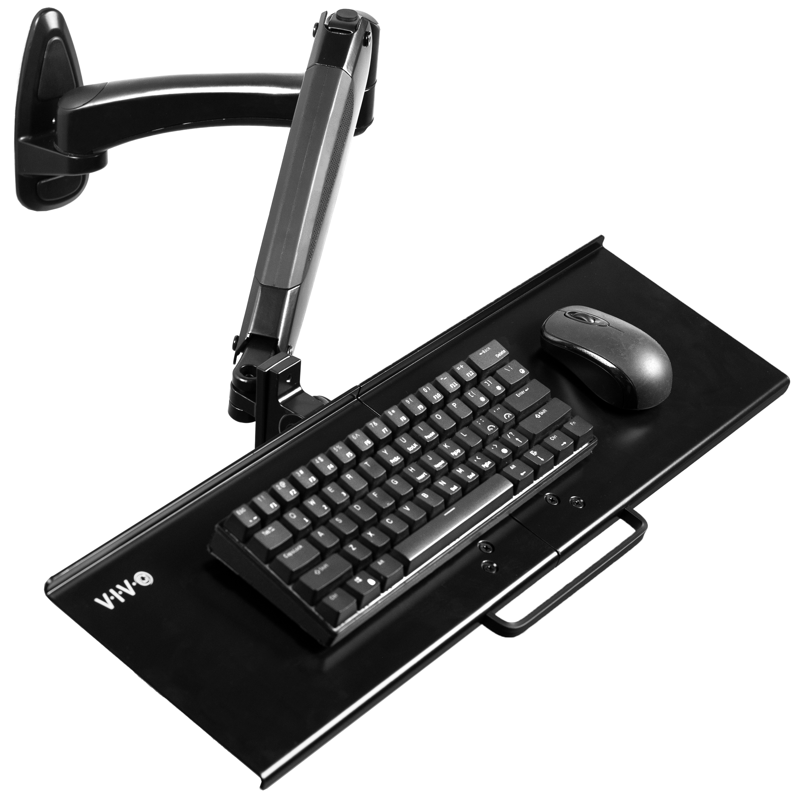 VIVO Adjustable Articulating Keyboard & Mouse Platform Wall Mount, Tray ...