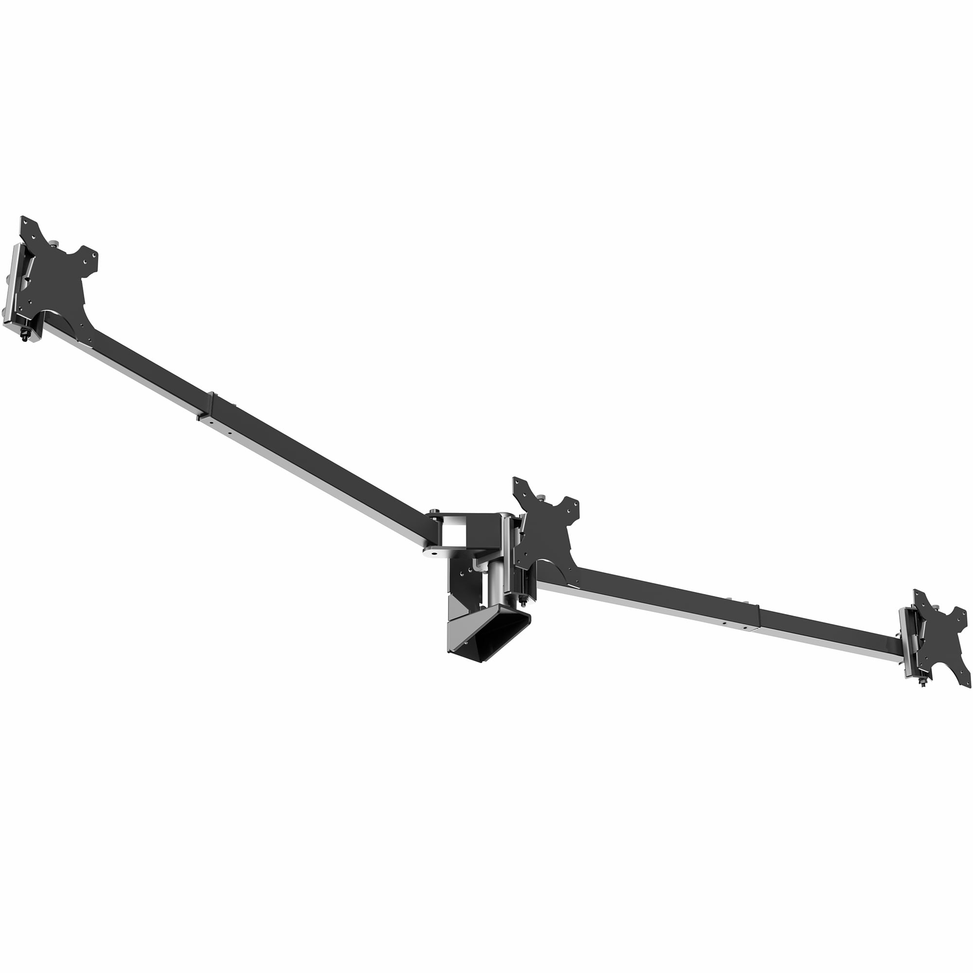 VIVO Premium Telescoping Triple Monitor Wall Mount for 3 Screens up to ...
