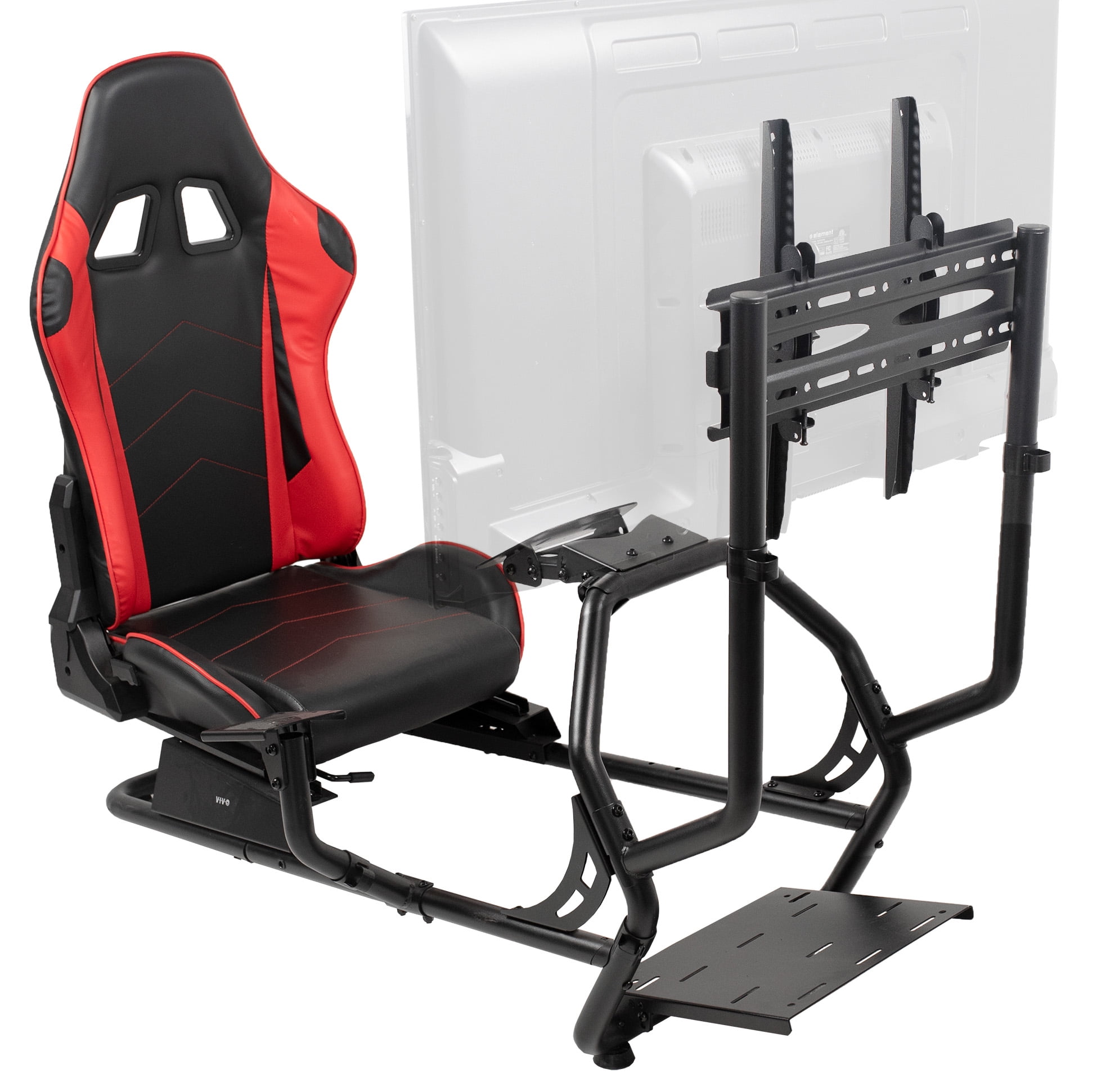 VIVO Racing Simulator Cockpit for Xbox/Playstation w/Steering, Pedal ...