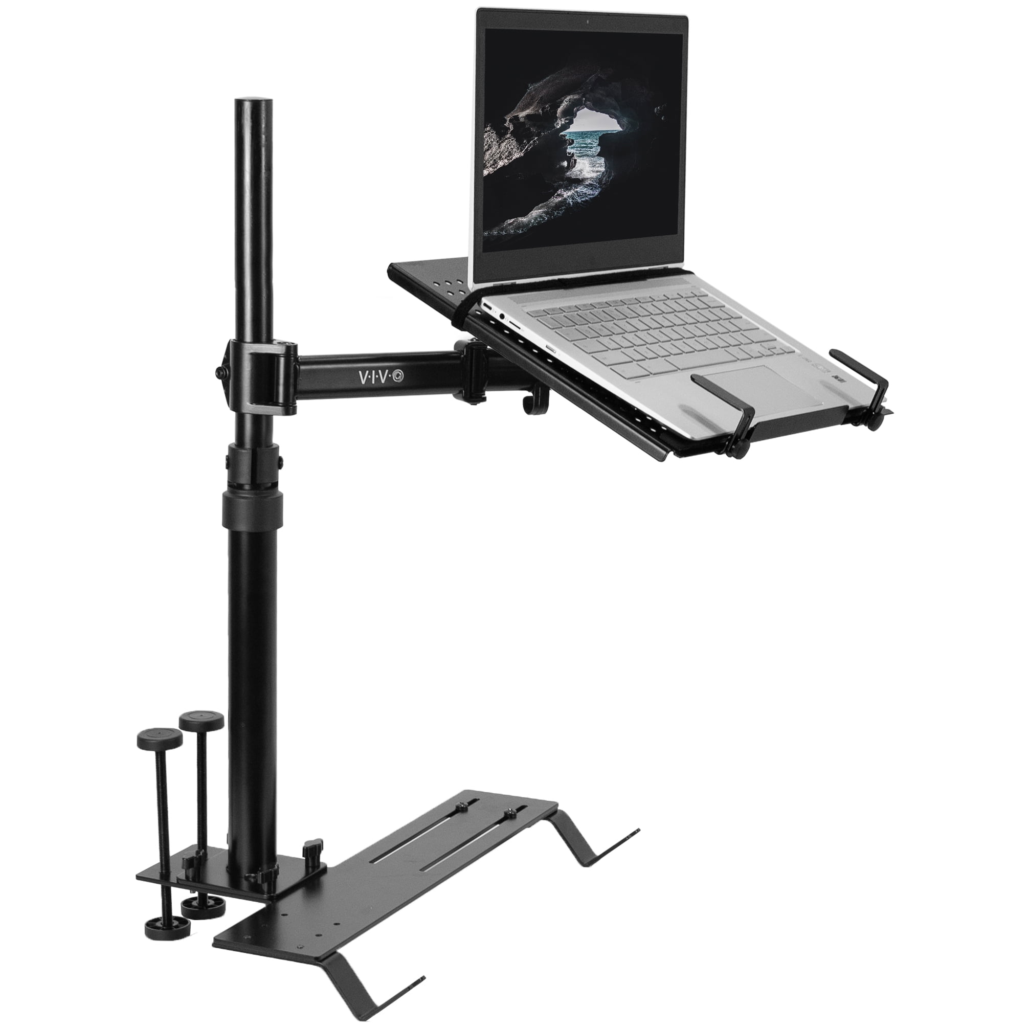 VIVO Single Laptop Notebook Desk Stand for Vehicle - Computer Table for ...