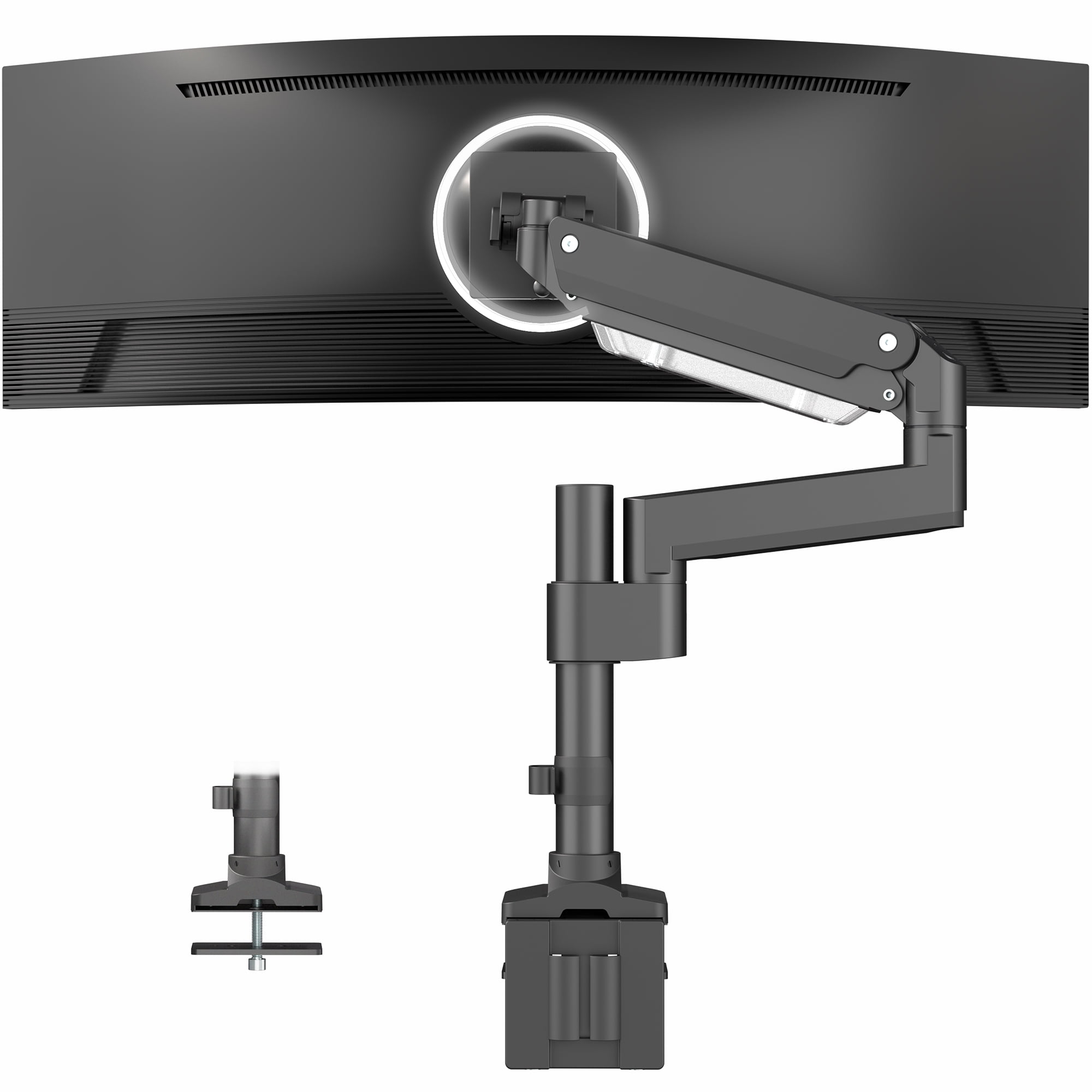 VIVO Single Monitor Desk Mount w/ Pneumatic Spring, Fits Ultrawides up ...