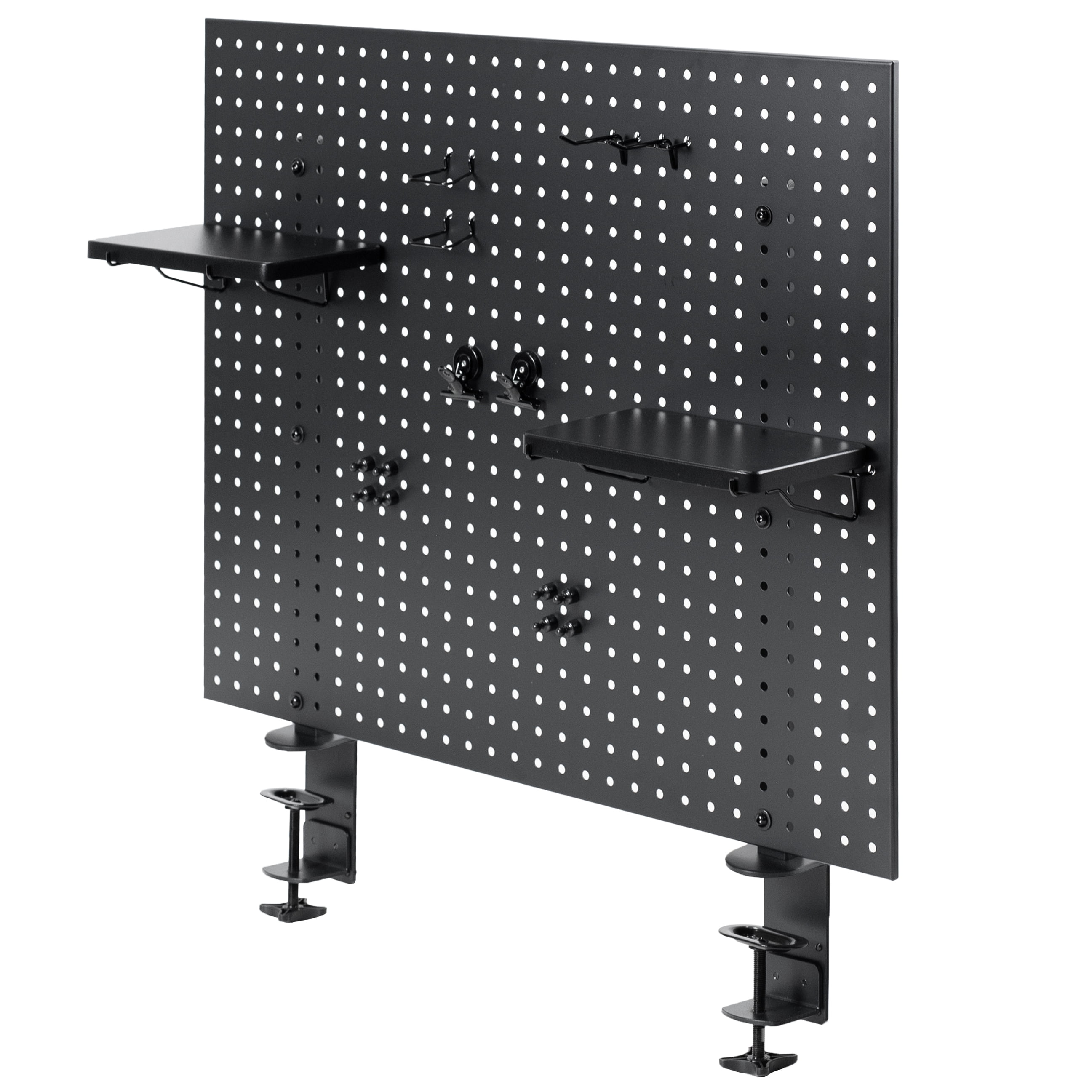 VIVO Steel Clamp-on 30" x 24" Desktop Pegboard, Magnetic Privacy Panel ...