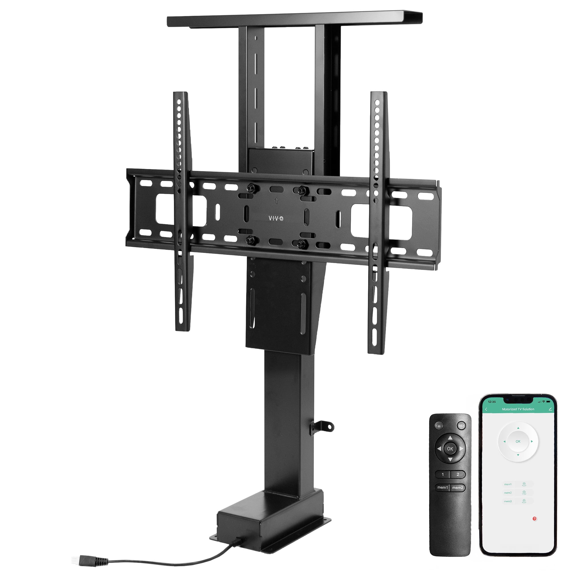 VIVO TV Motorized Vertical Stand Lift 37" to 77" Screen, Height ...