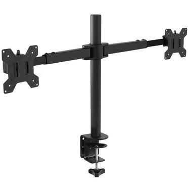 VIVO White Dual Monitor Desk Mount Adjustable Stand, Fits Screens up to ...